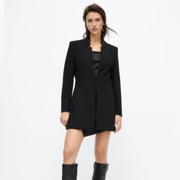 Zara | Jackets & Coats | Zara Basic Collections Long Blazer | Poshmark